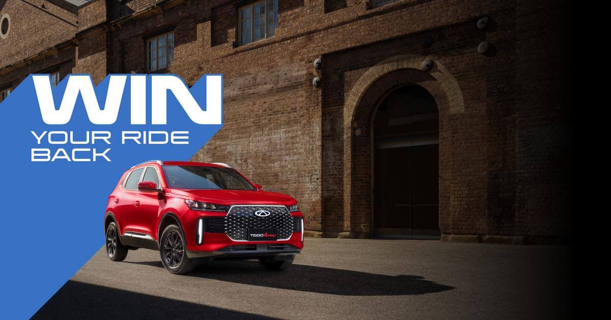 Tiggo 4 Pro Win Your Ride Back | Chery Australia